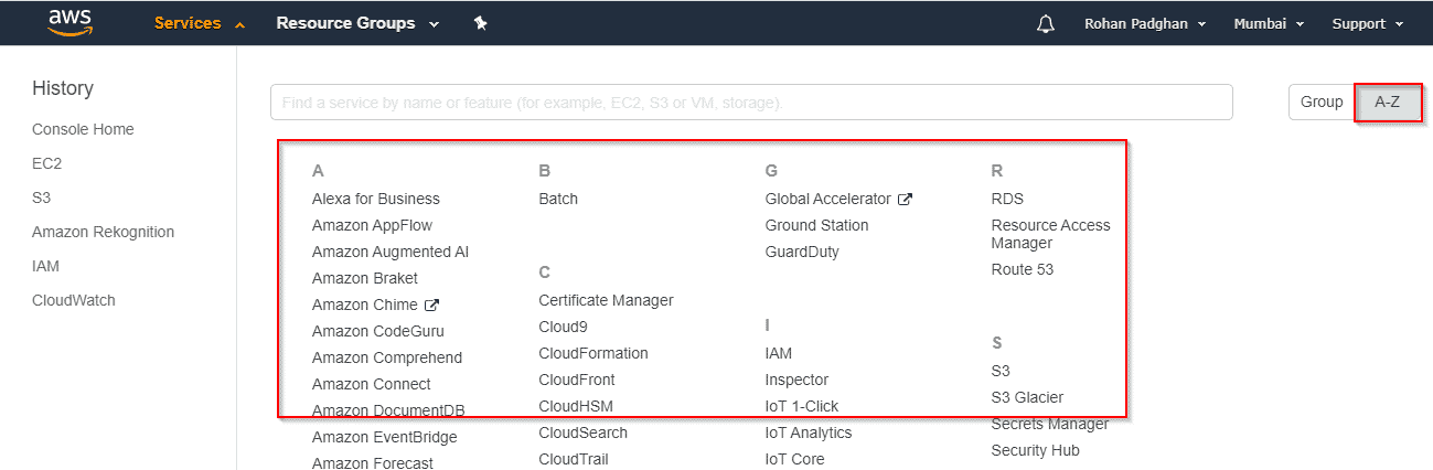 AWS Management Console : All You Need To Know | Great Learning
