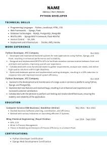 Python Developer Resume Samples | How to Make Python Resume?