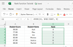 Rank Formula in Excel: Easy Guide to Use Rank Function