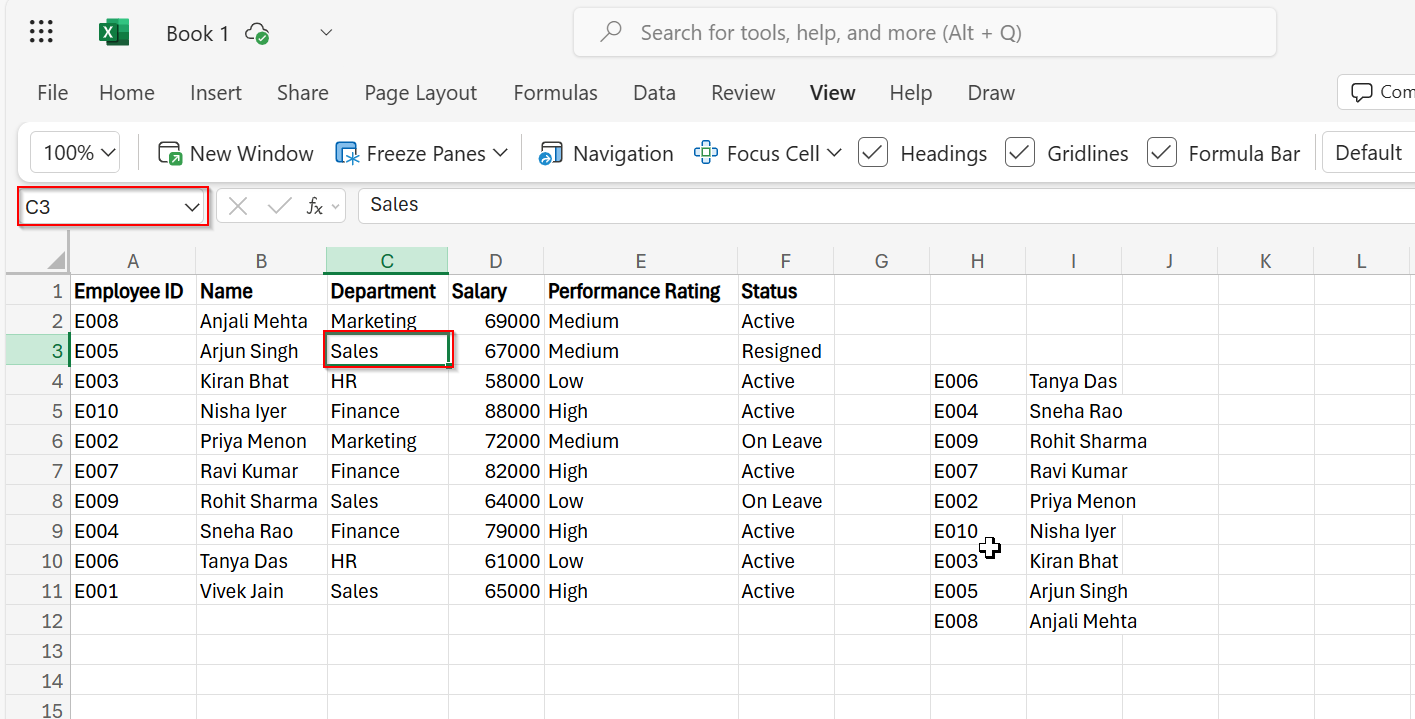 How to Freeze/Unfreeze Panes in Excel