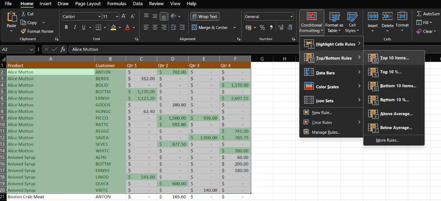 How to Use Conditional Formatting in Excel