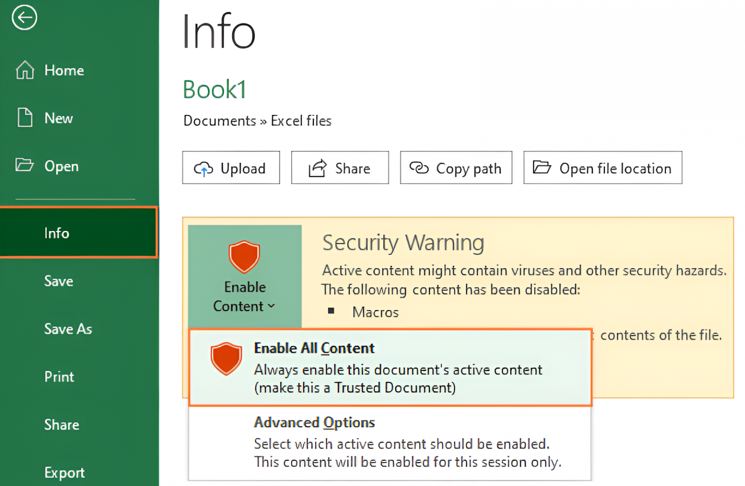 How to Enable Macros in Excel